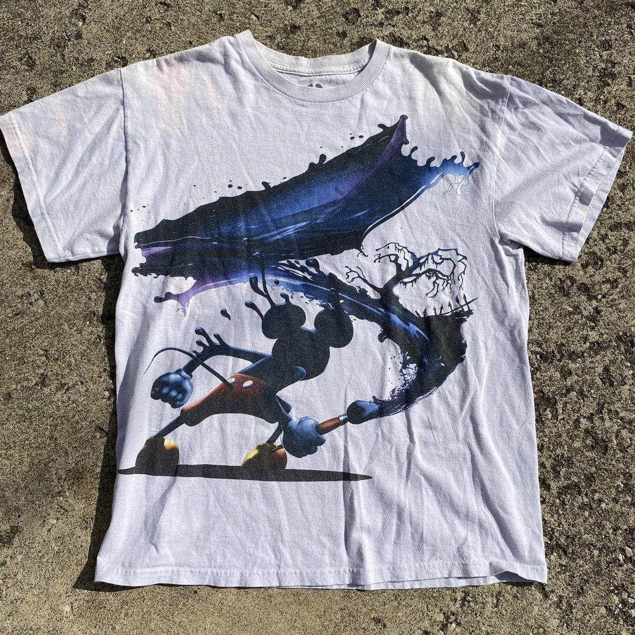 disney epic mickey video game shirt slight... - Depop