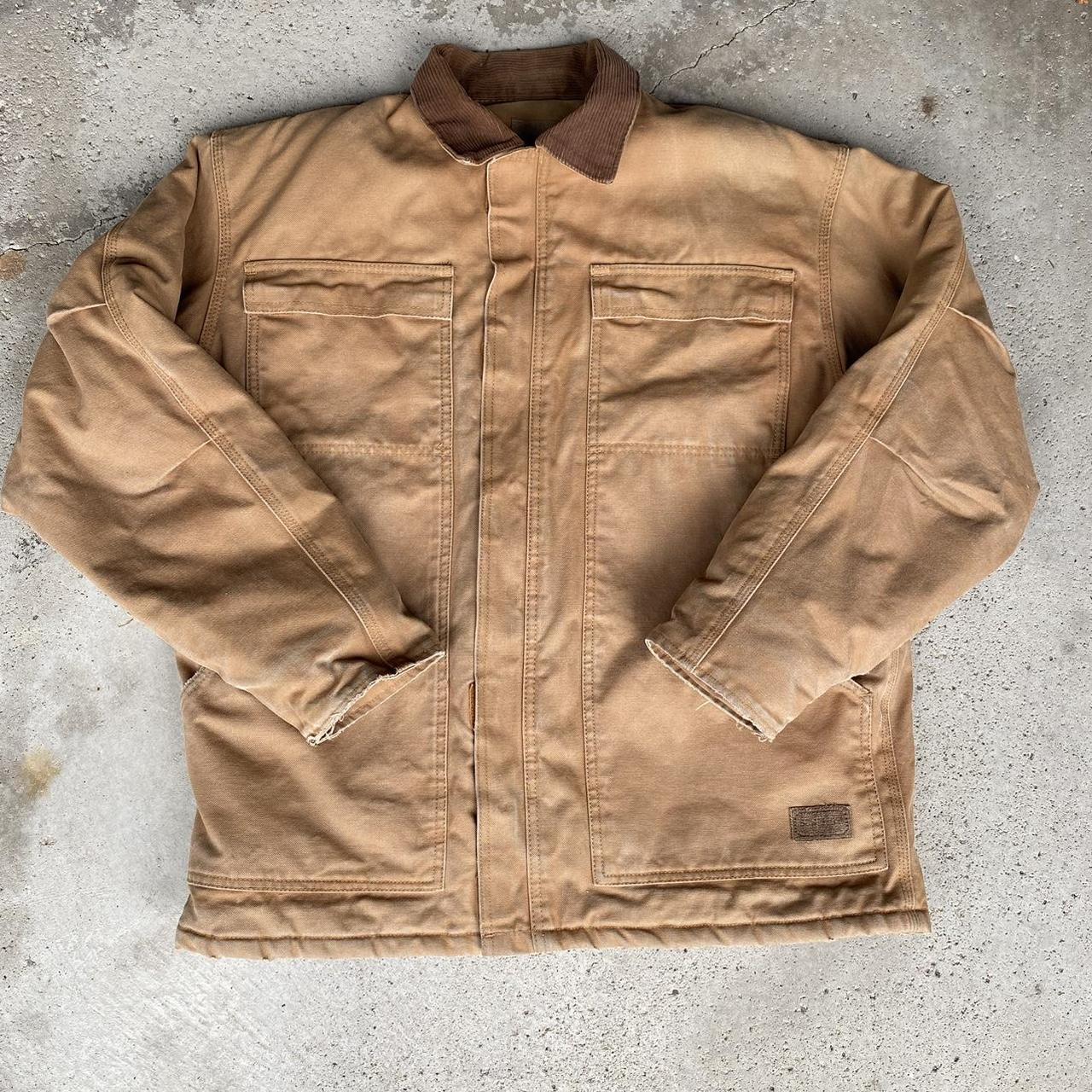 schmidt workwear detroit jacket carhartt style size... - Depop