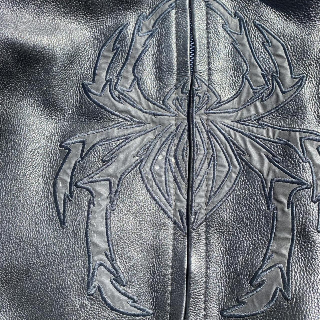 milwaukee leather spider jacket size xl zip-out... - Depop