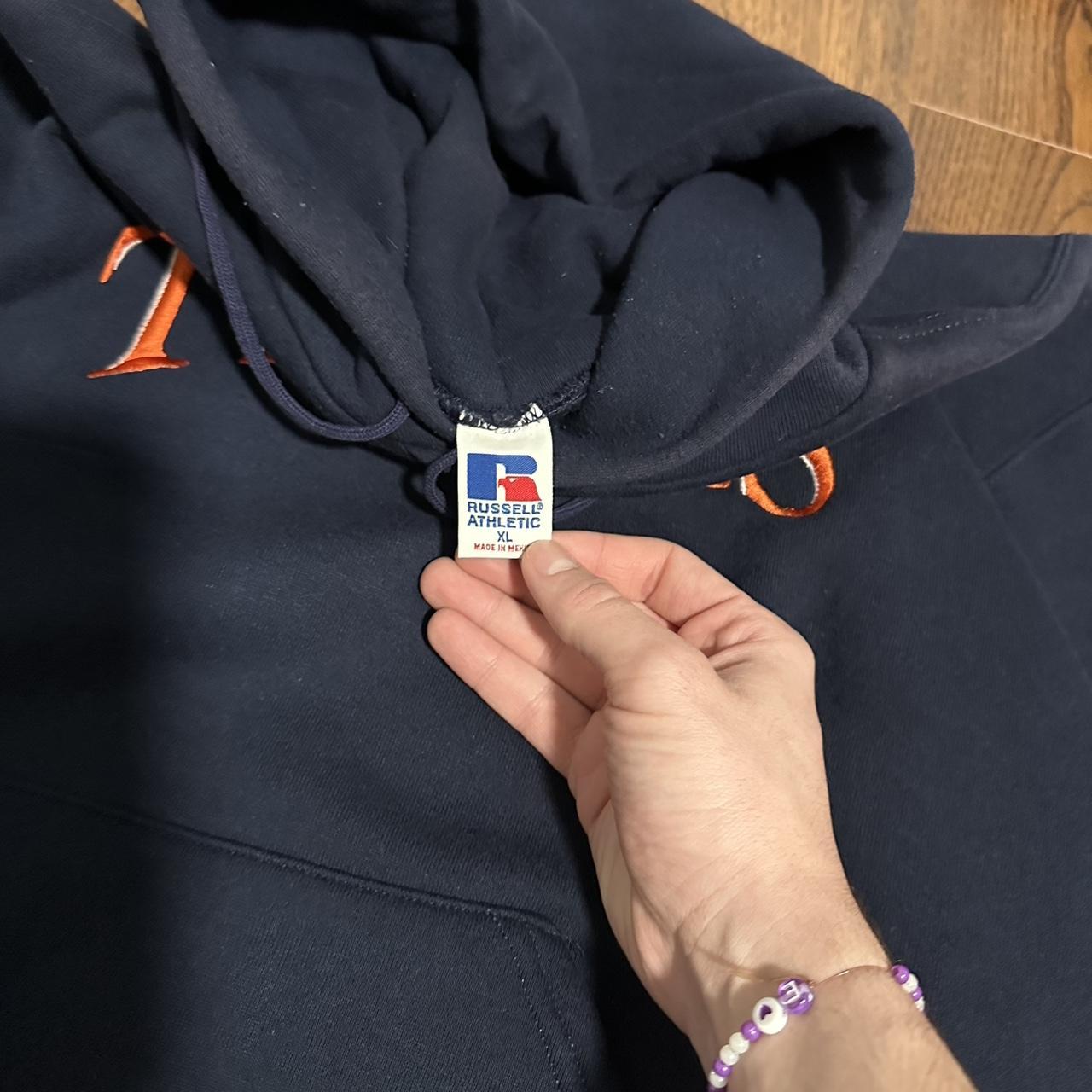 -Vintage MLB Detroit Tigers Hoodie on a Russell tag... - Depop