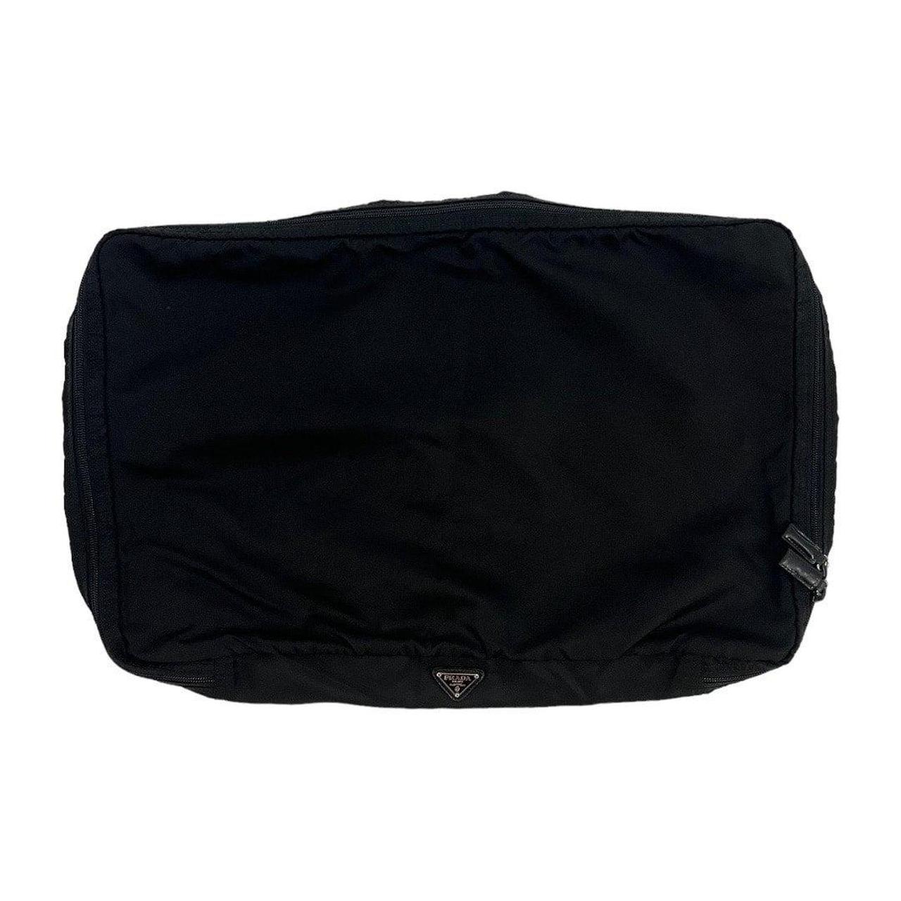 Prada Black Nylon Laptop Bag Case Vintage 2000’s... - Depop