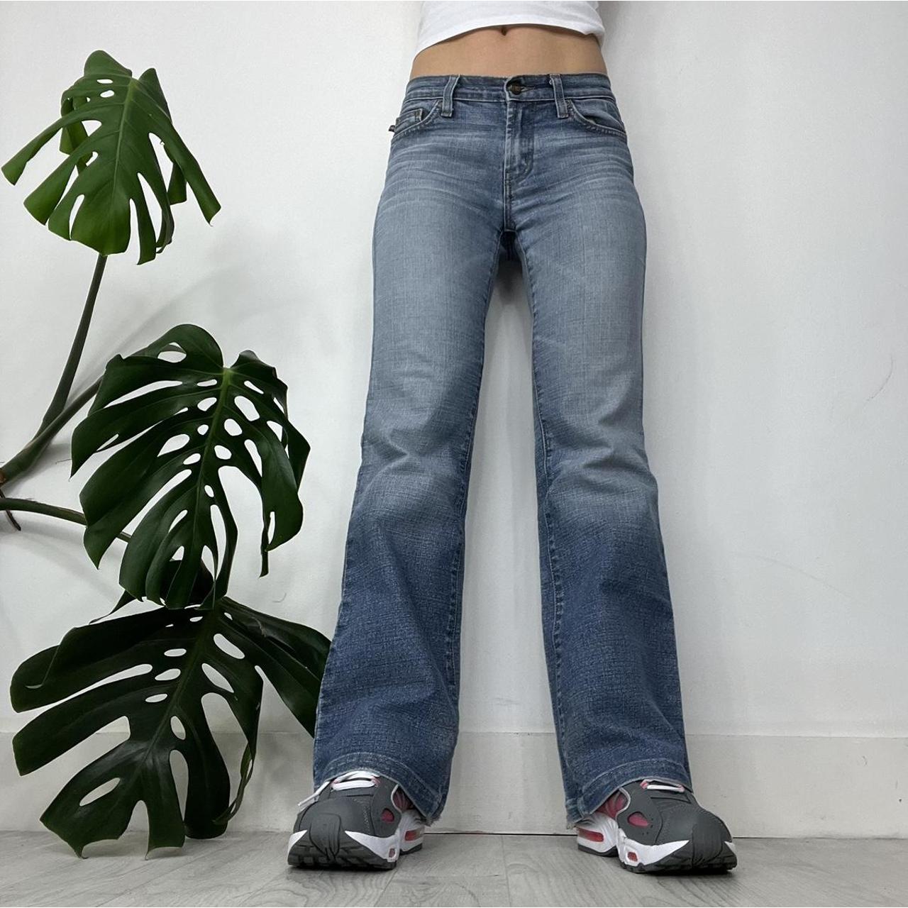 True vintage ultimate 90s low rise denim flared... - Depop