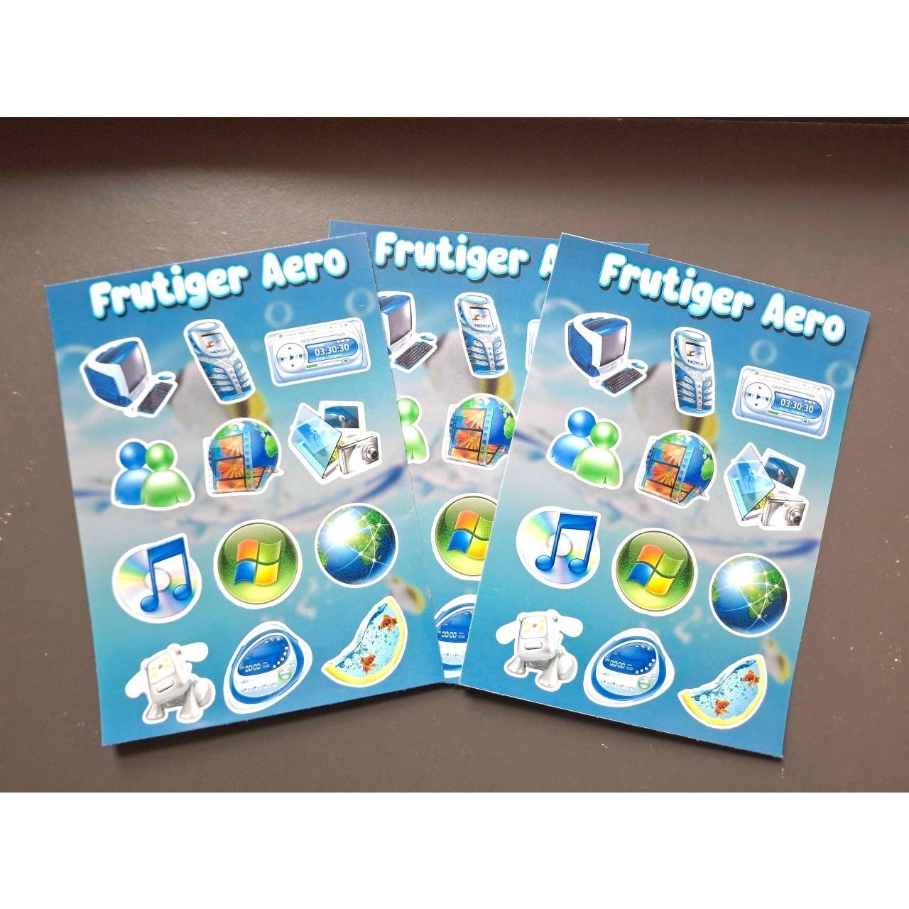 Frutiger Aero sticker sheet! Listed price is for... - Depop