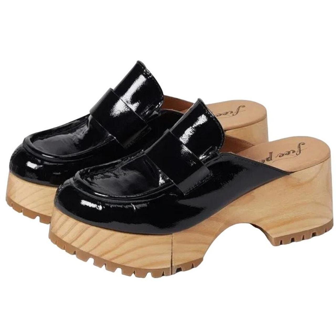 Free People Corbin Loafer Clogs in Black size... | Depop