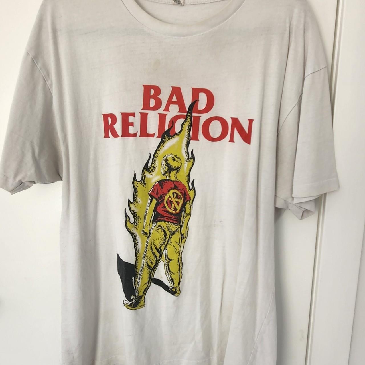 Bad religion vintage punk merch. Xl, white. Will... - Depop