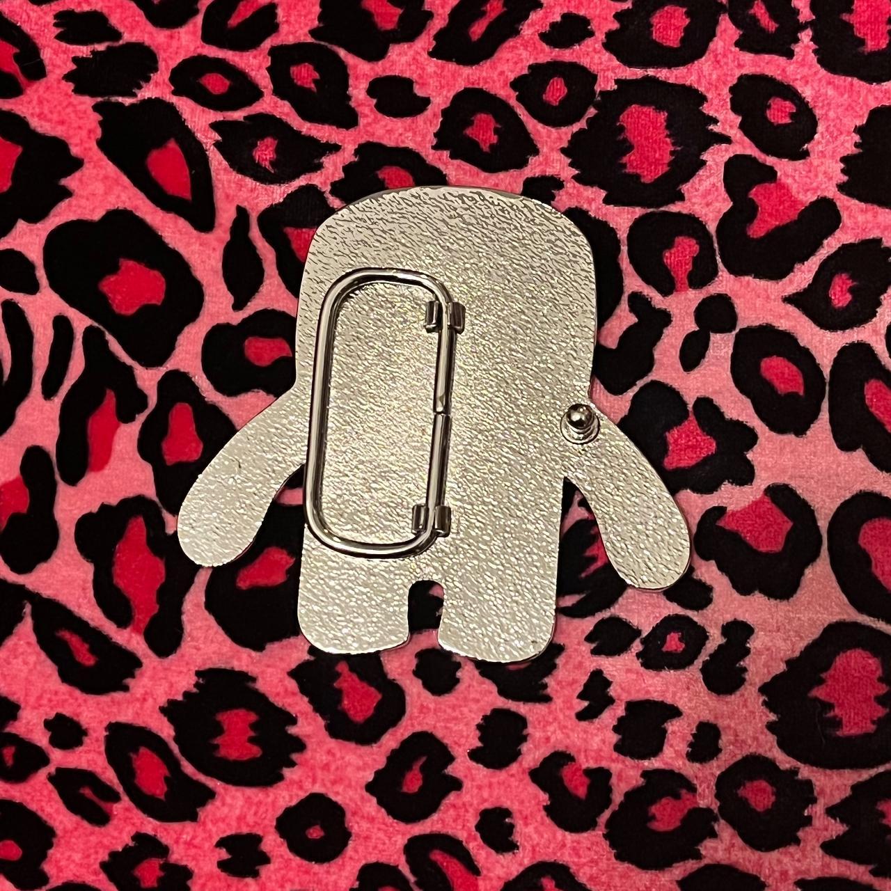 pink domo mustache rhinestone belt buckle :3 - belt... - Depop