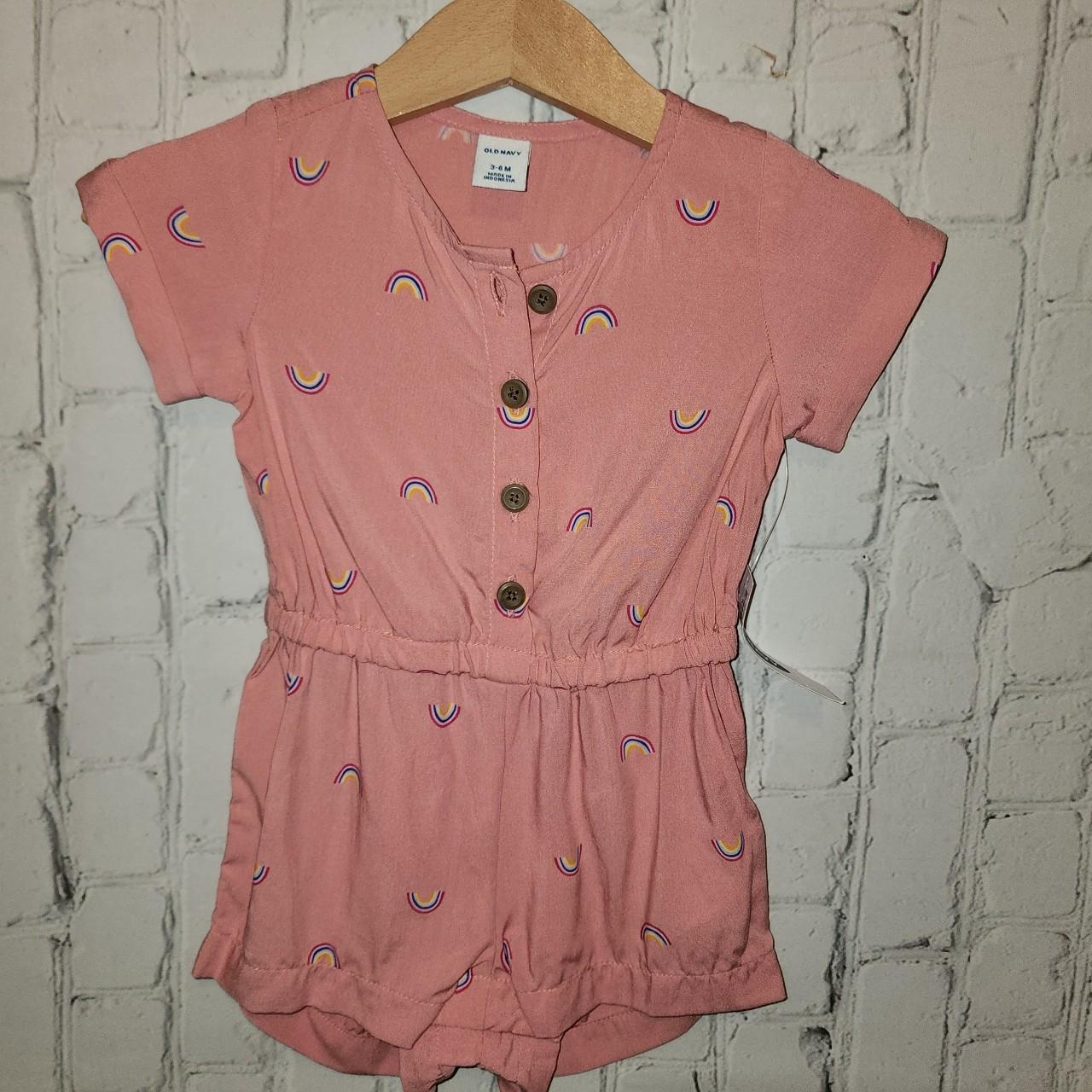 New with Tags Rainbow Romper. Made by Old Navy. Size... - Depop