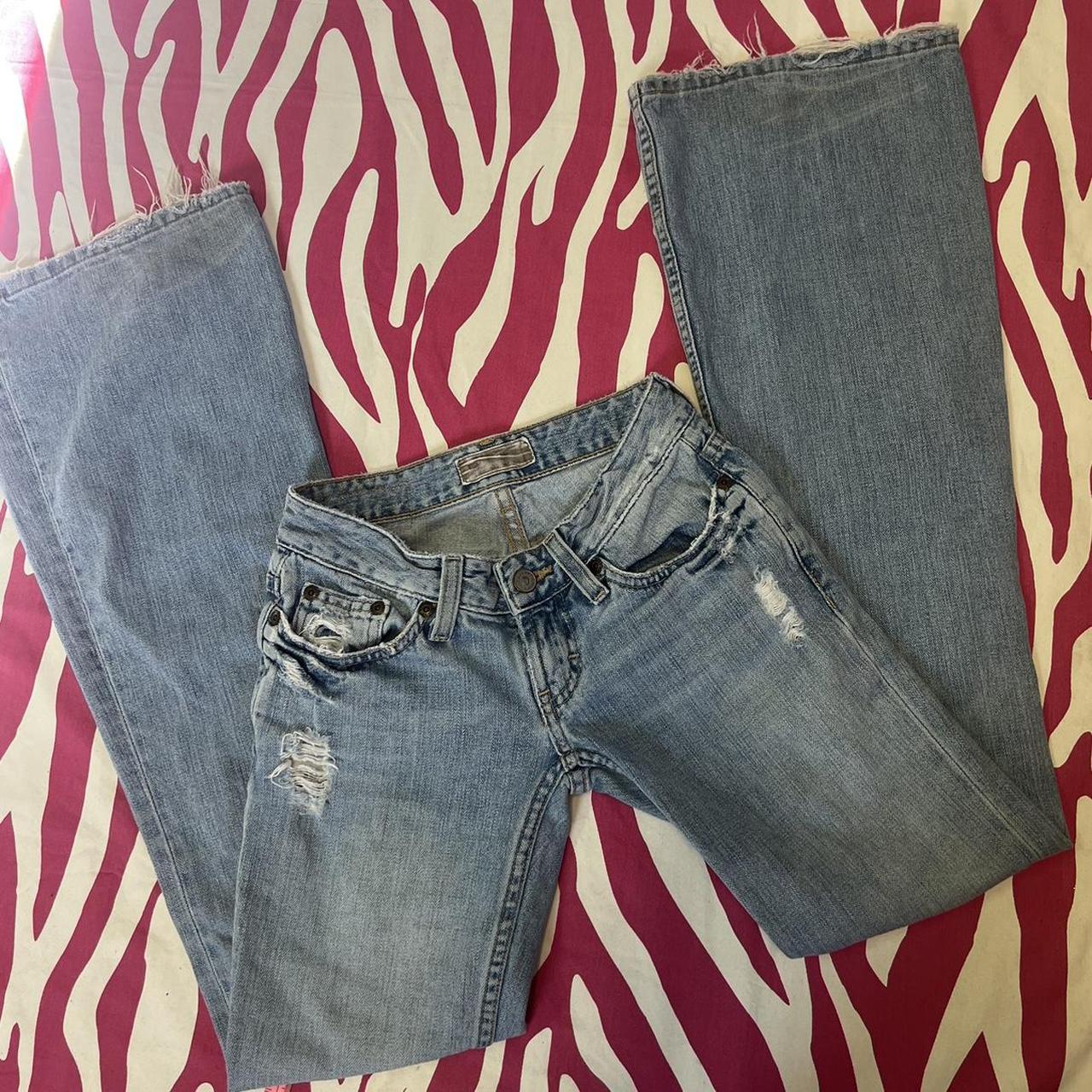 BUCKLE brand jeans with super cute distressing! fits... - Depop