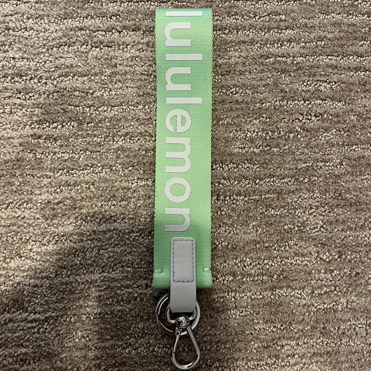 Lululemon never lost keychain neon green, no flaws - Depop