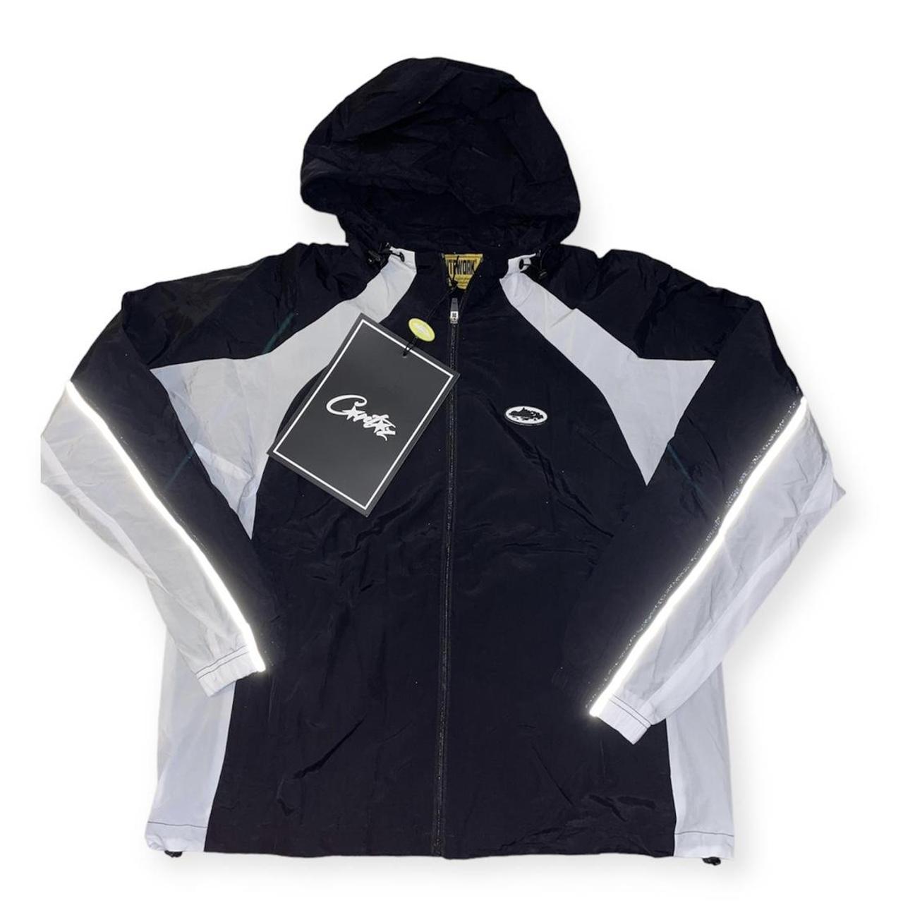 Corteiz spring jacket black and white Brand new... - Depop