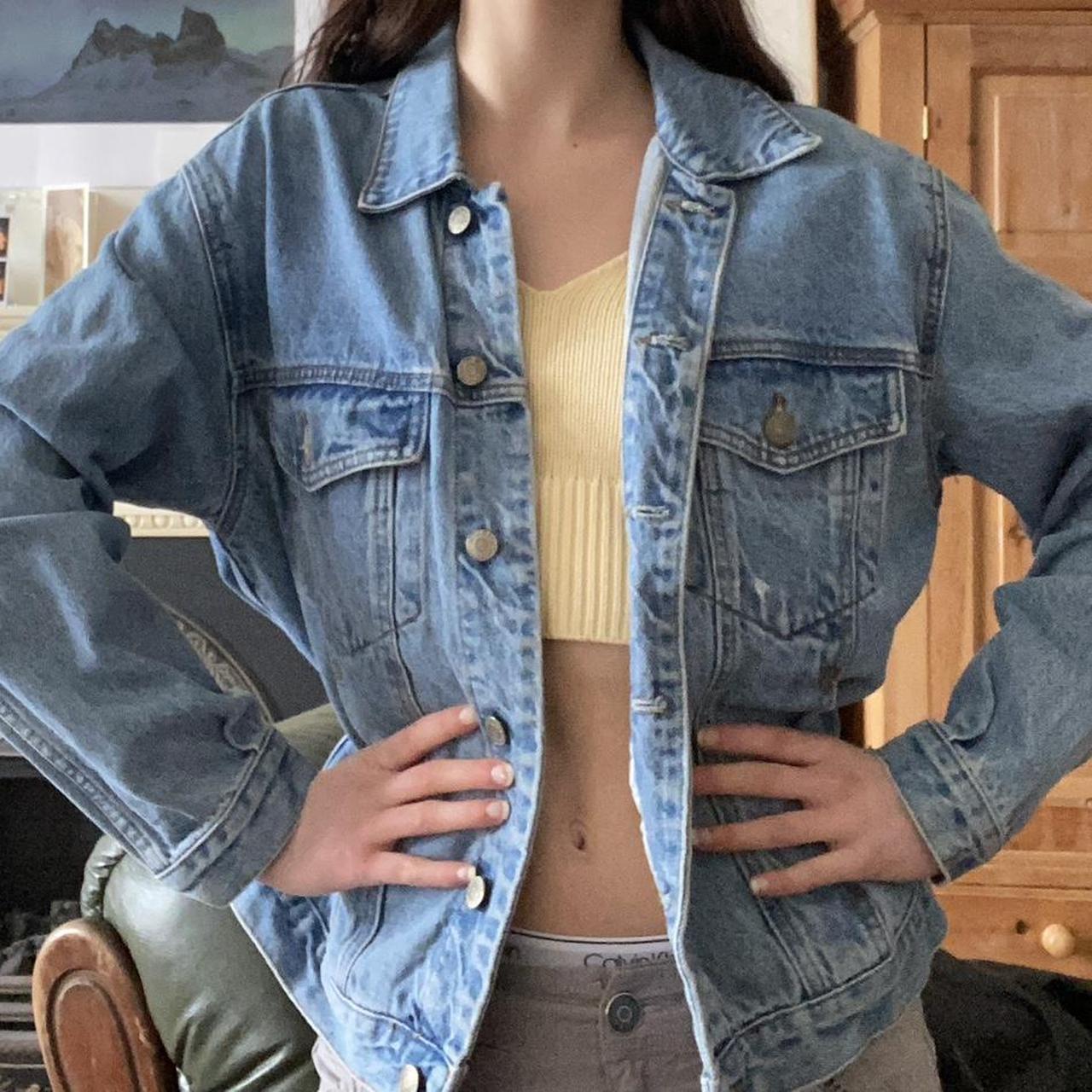 Brandy Melville Women's Blue Jacket | Depop