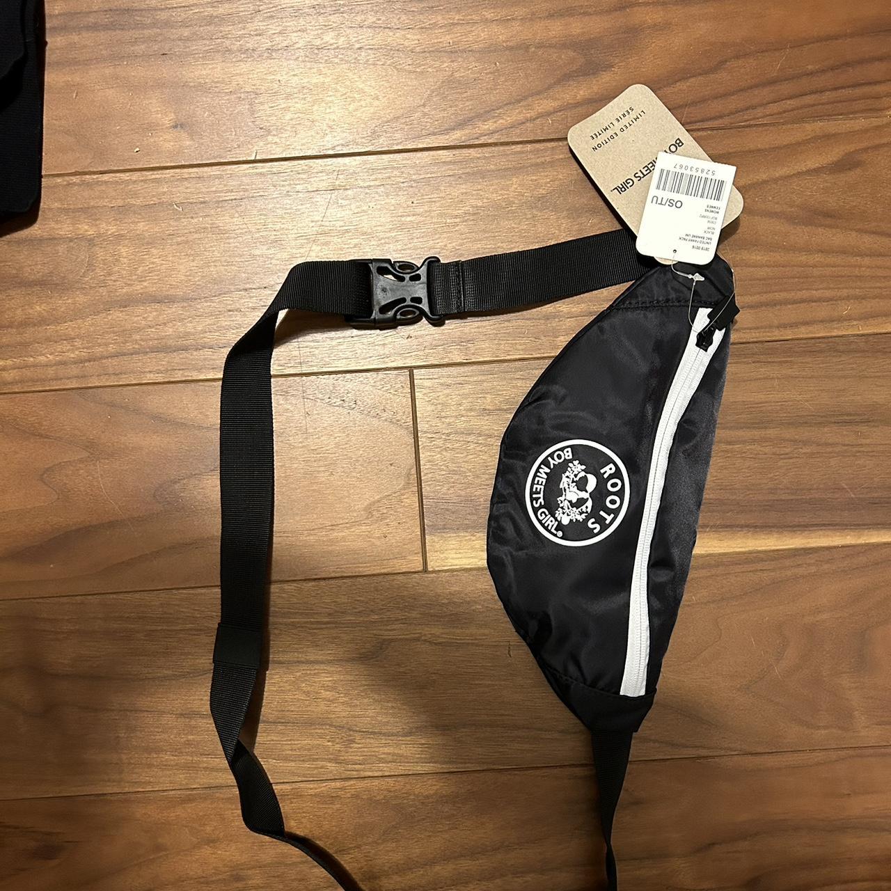 roots black united fanny pack/ crossbody bag brand... - Depop