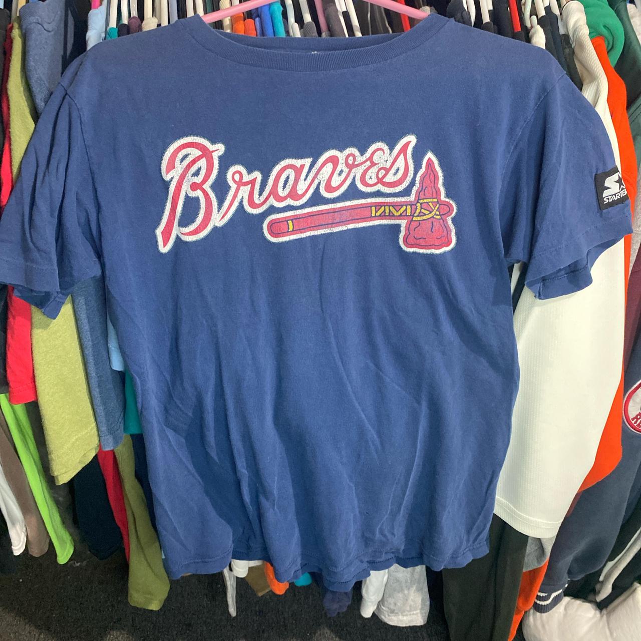 Vintage 1998 Starter Atlanta Braves Mcgriff baseball... | Depop