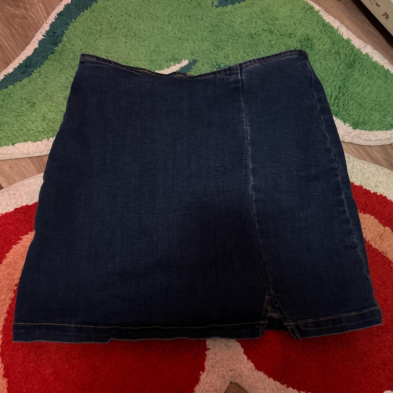 Wild Fable Jean Skirt Size: 4 Cute and can be worn... - Depop