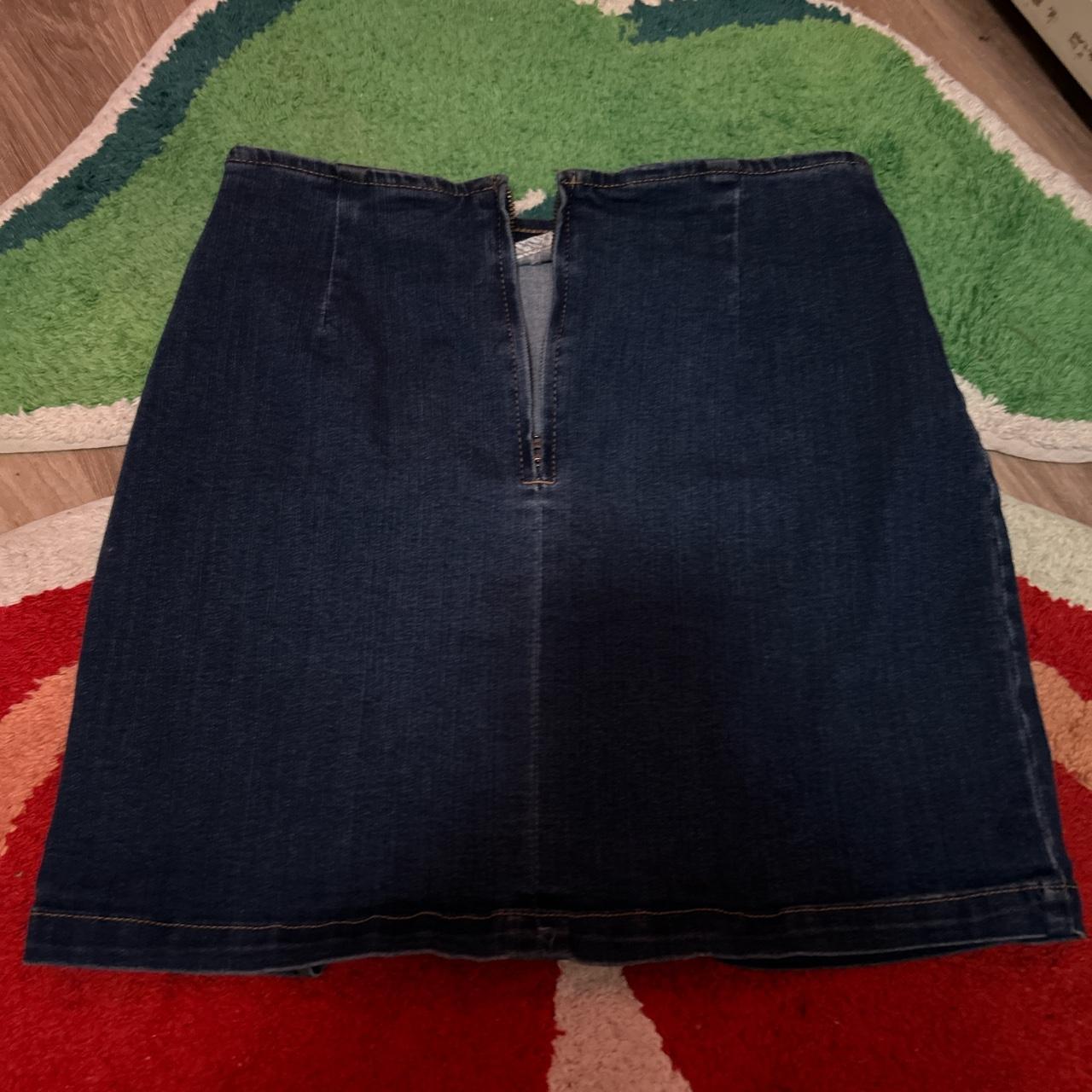 Wild Fable Jean Skirt Size: 4 Cute and can be worn... - Depop