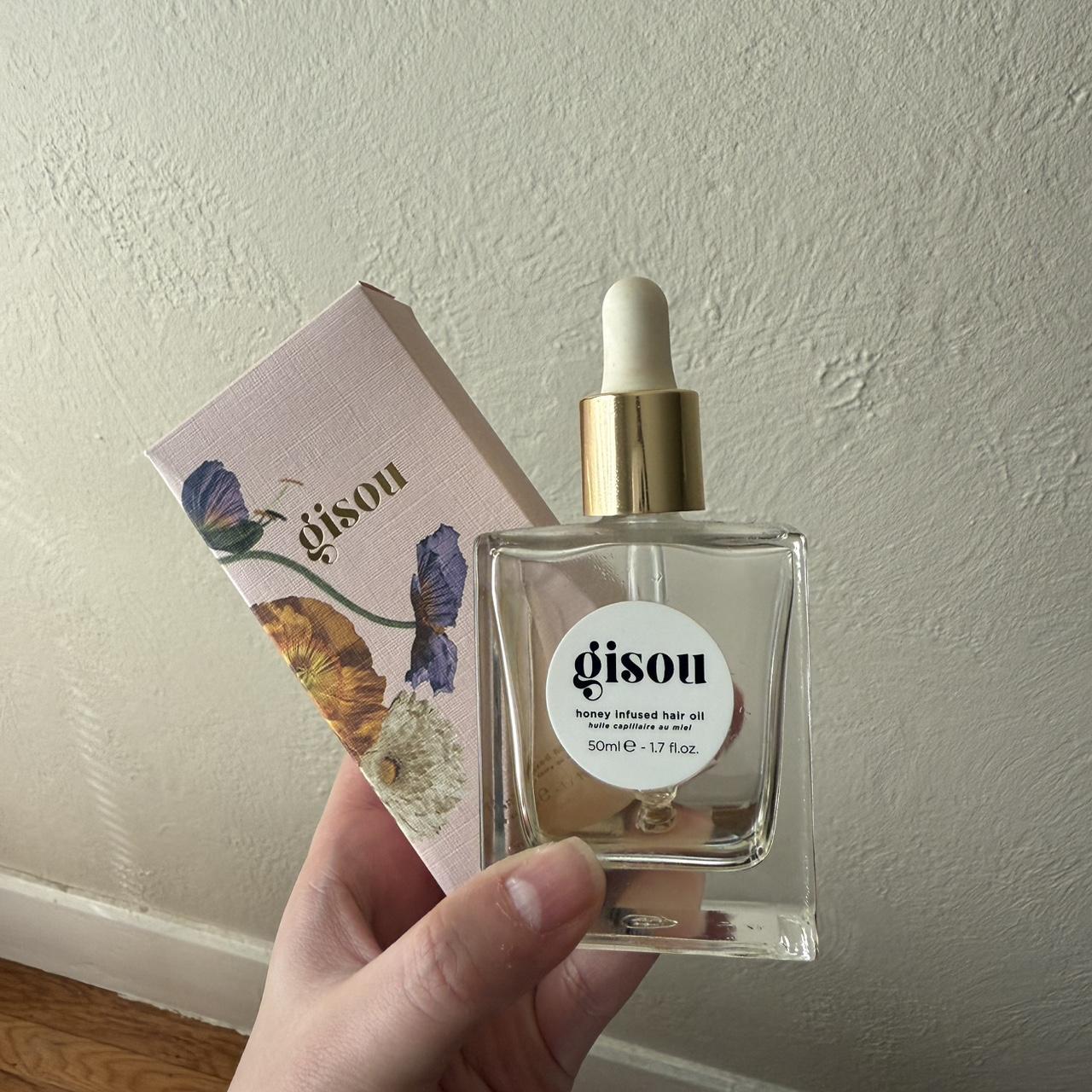 EMPTY Gisou Hair oil bottle and box. Good for photo... | Depop