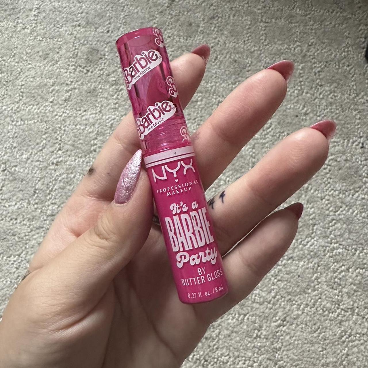 nyx barbie butter gloss perfect barbie pink!! never... - Depop