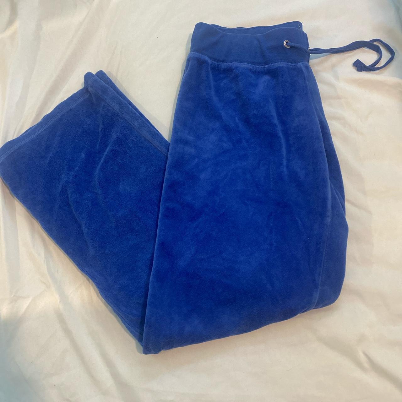 Dark blue low rise 2000s sweatpants Size... - Depop