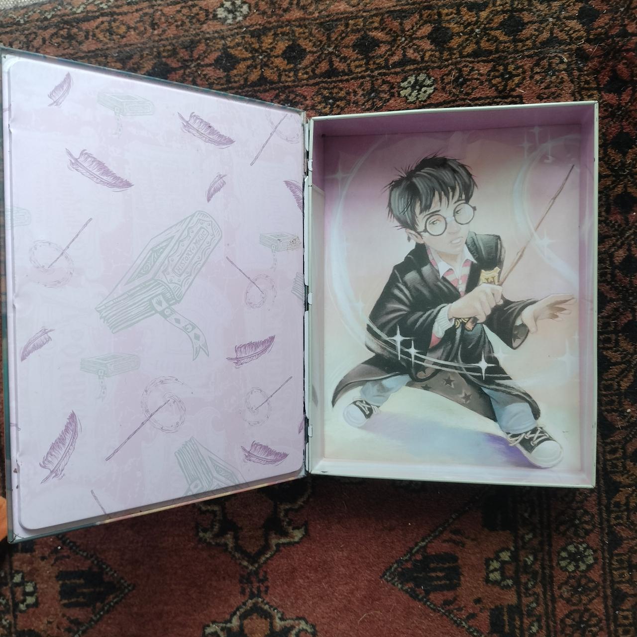 Retro Harry Potter Book Box Warner Brothers tin box... | Depop