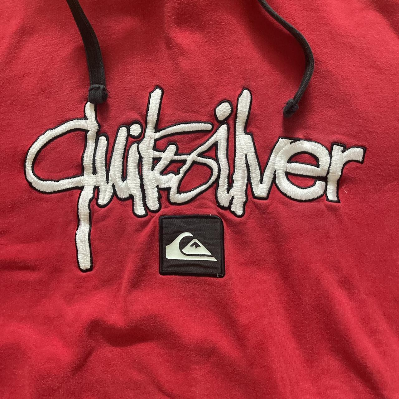 Vintage Quicksilver Hoodie 90’s Pullover Hoodie... - Depop