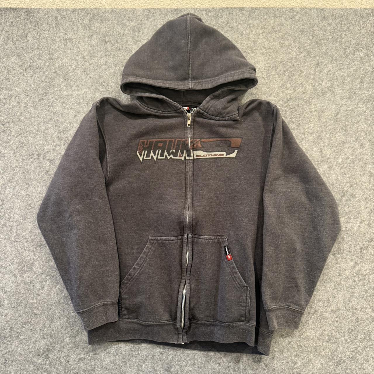 Vintage Y2K Tony Hawk Clothing Zip Up Hoodie Size... | Depop