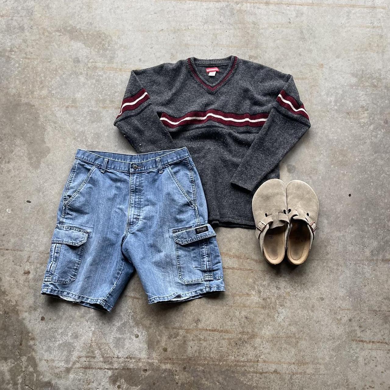 Union Bay Men's Black and Burgundy Jumper | Depop