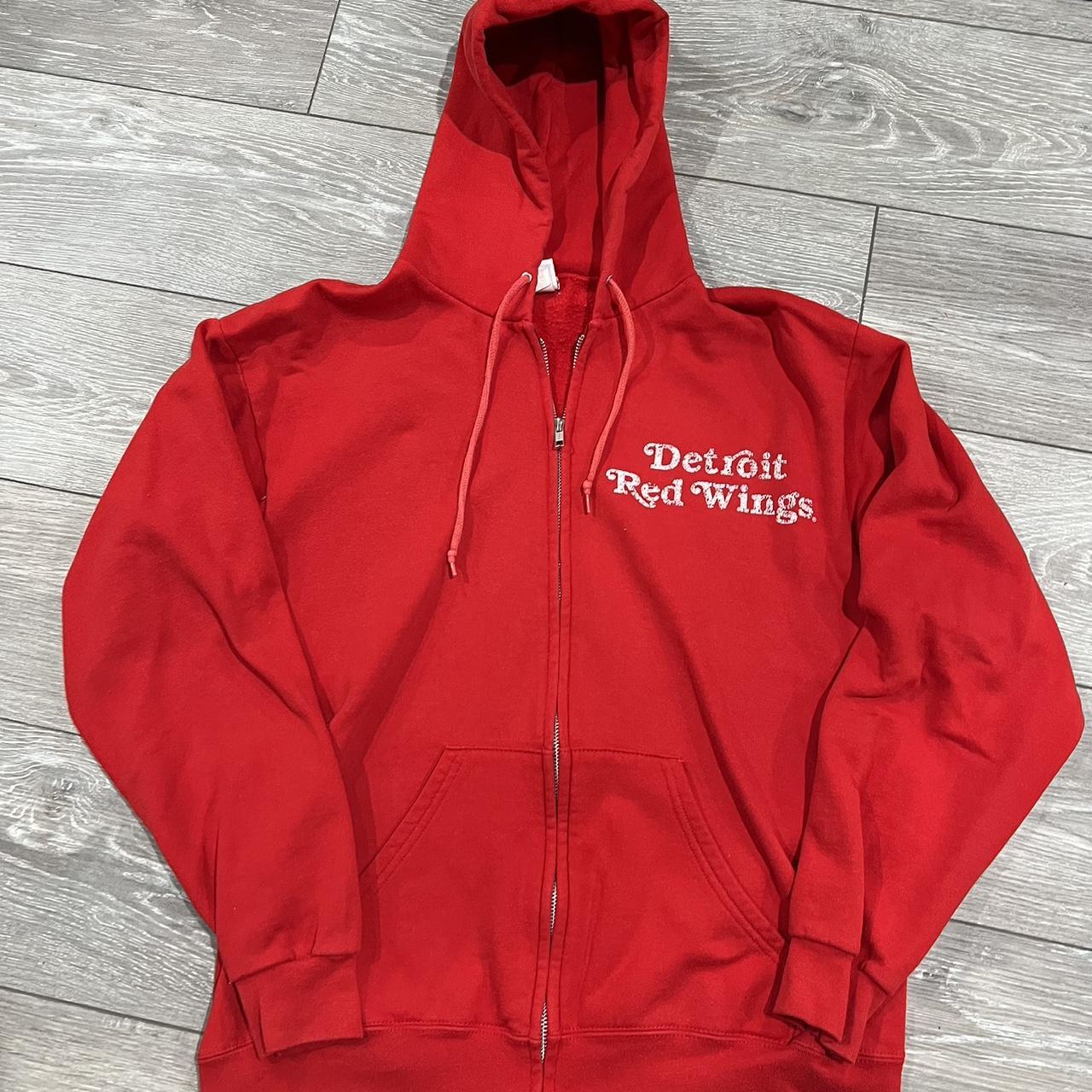 Item: Vintage Detroit Red Wings Hoodie Size:... - Depop