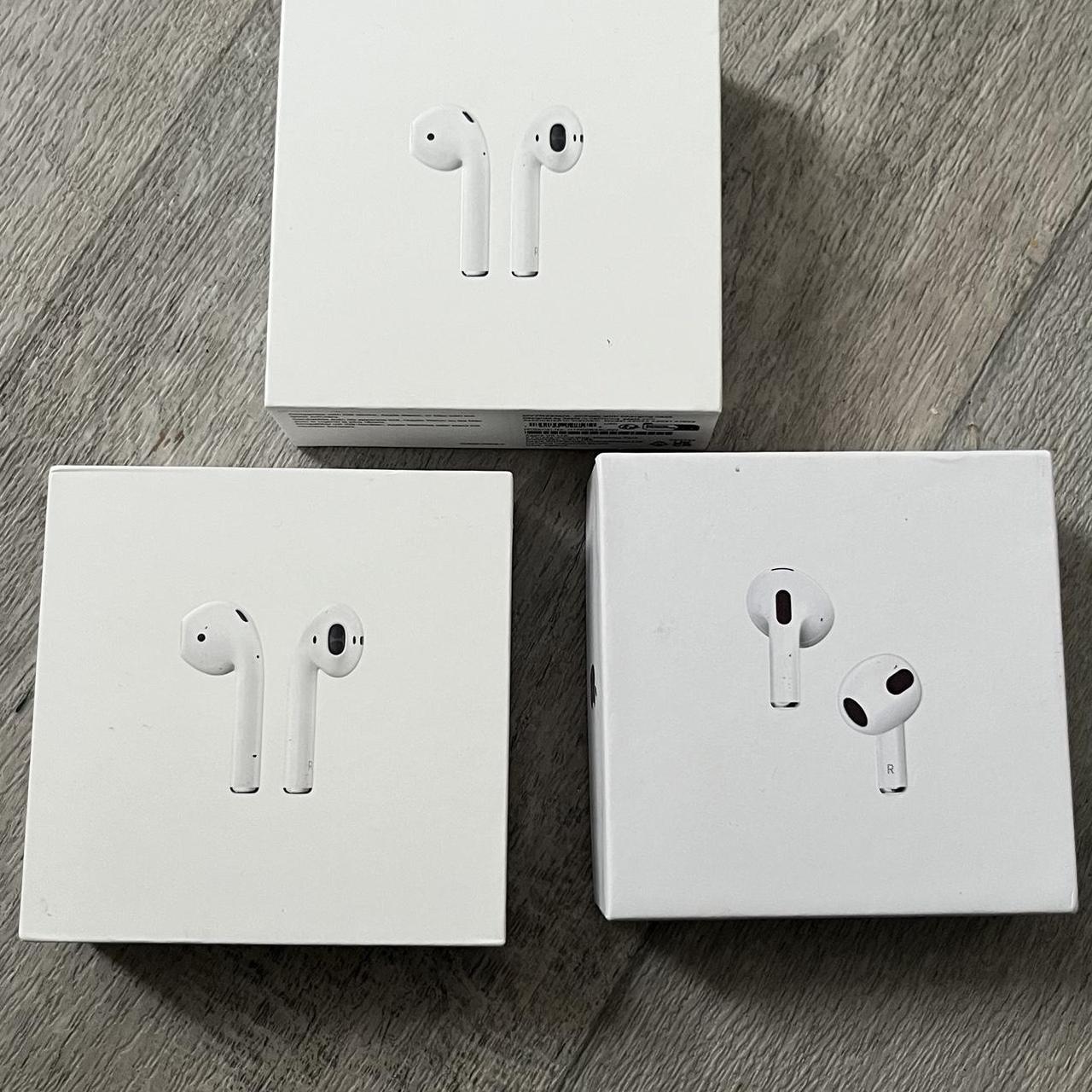 3 new empty original authentic AirPods boxes can... - Depop