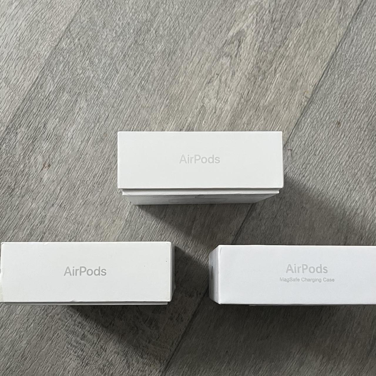 3 new empty original authentic AirPods boxes can... - Depop
