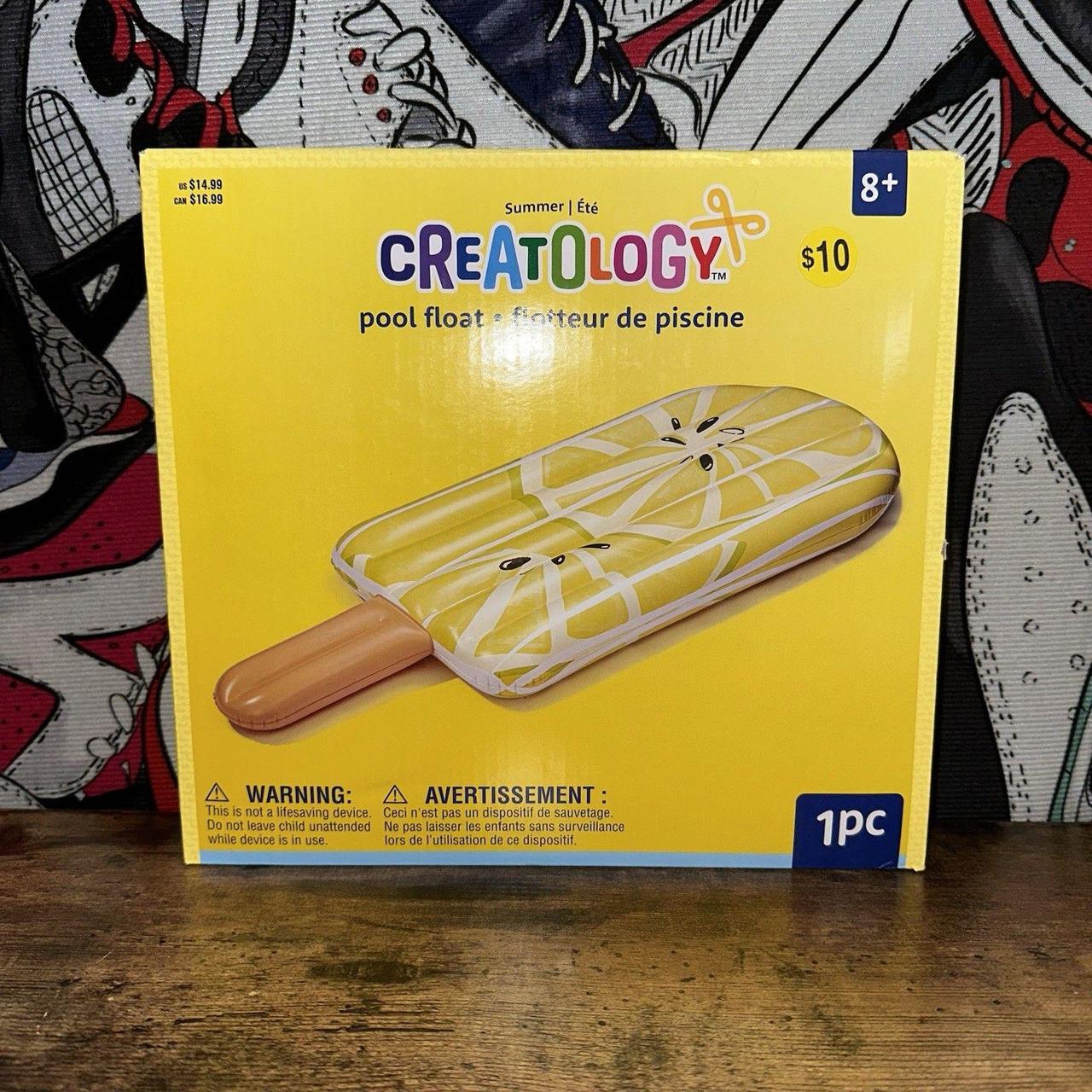 NEW Inflatable Yellow Popsicle Pool Float Creatology... | Depop