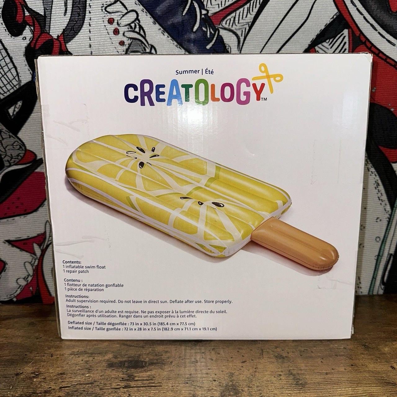 NEW Inflatable Yellow Popsicle Pool Float Creatology... | Depop