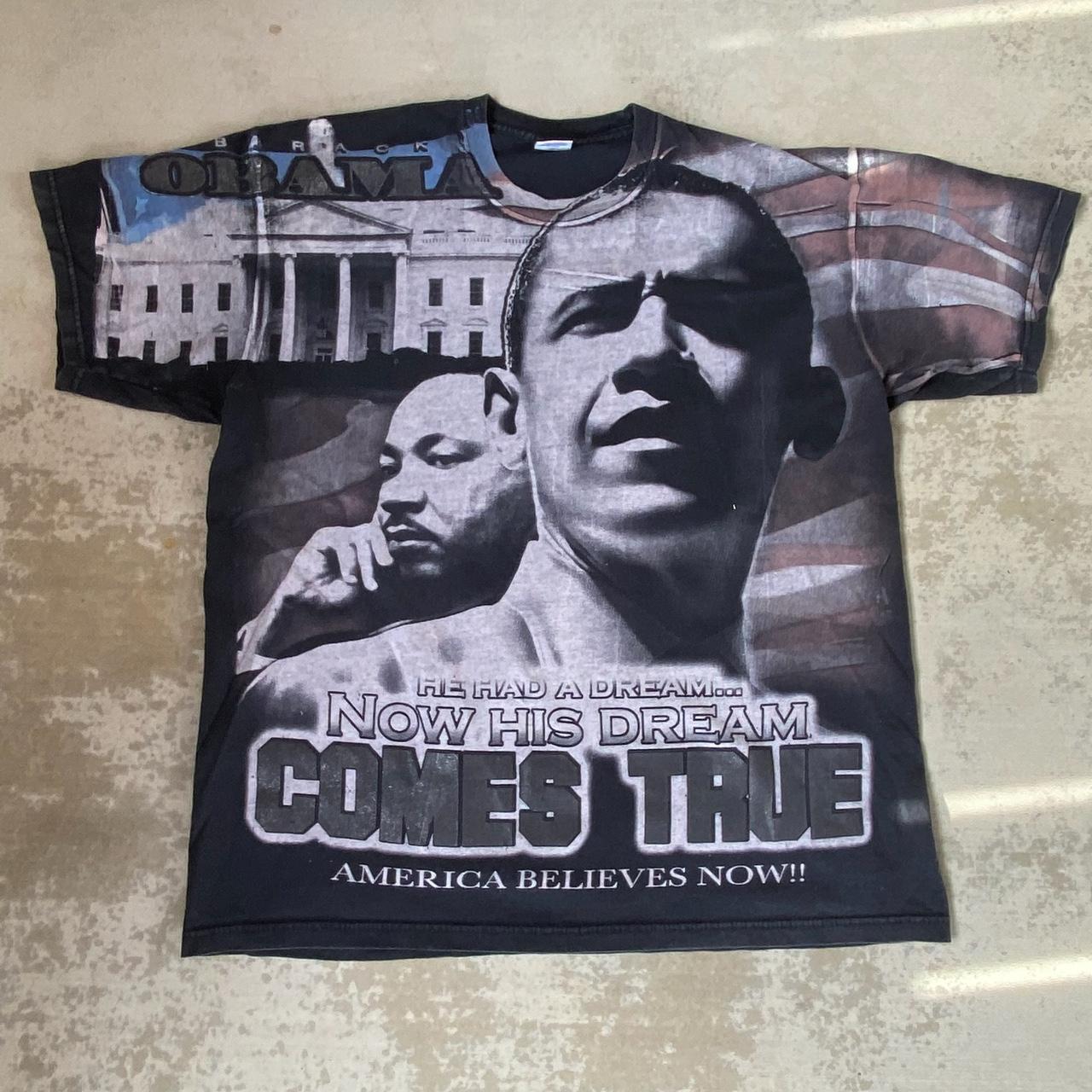 Vintage Obama and Martin Luther King All Over Print... - Depop