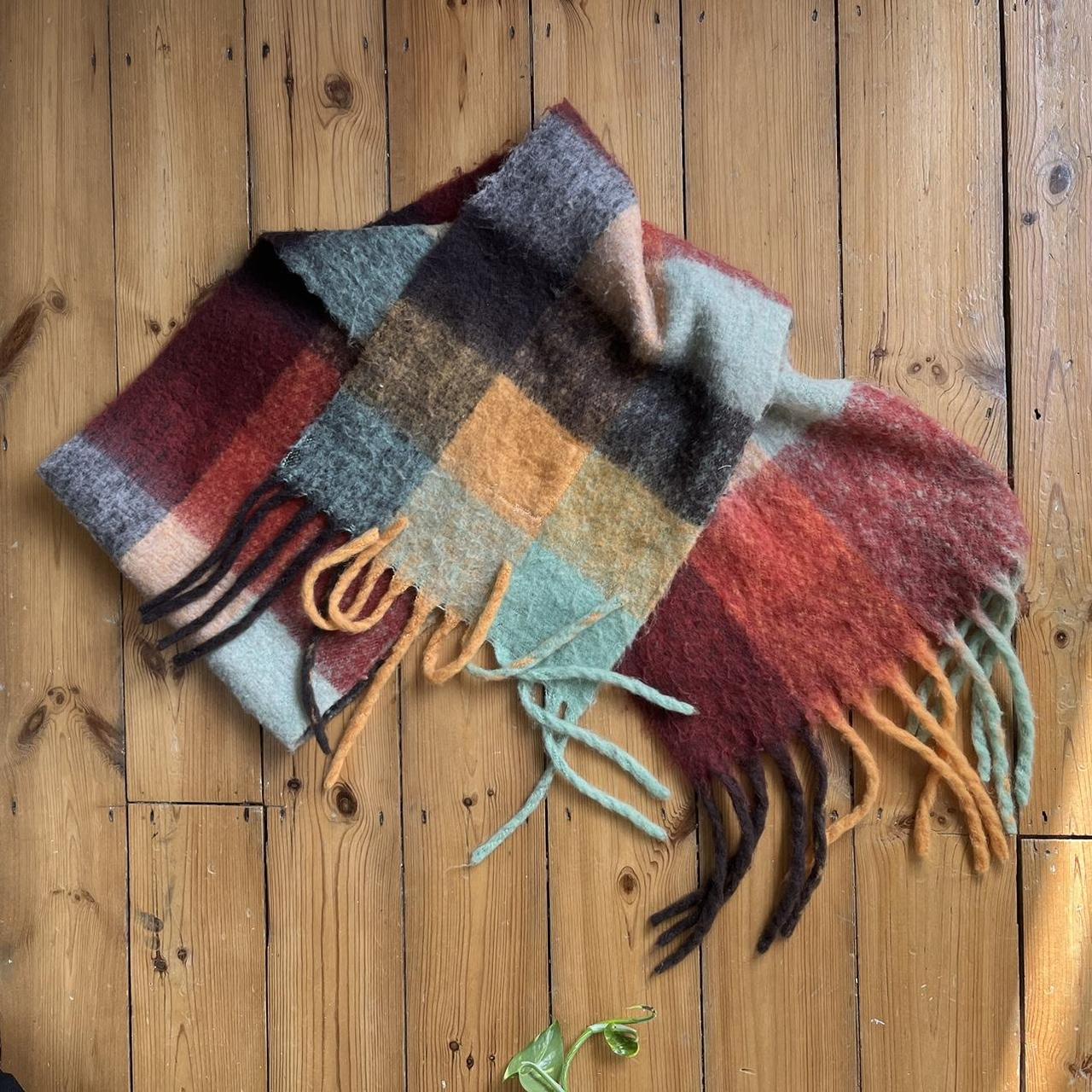 Fake Acne studios scarf, autumnal colour way.... - Depop