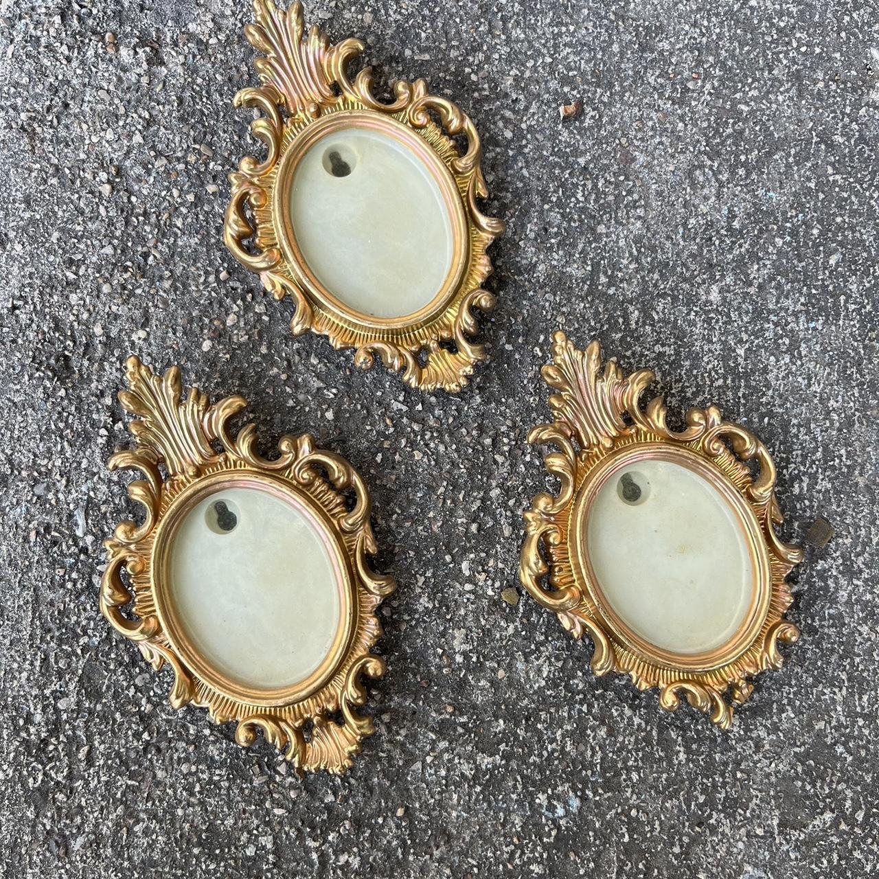 Gold mini vintage plastic glass frames Great... - Depop