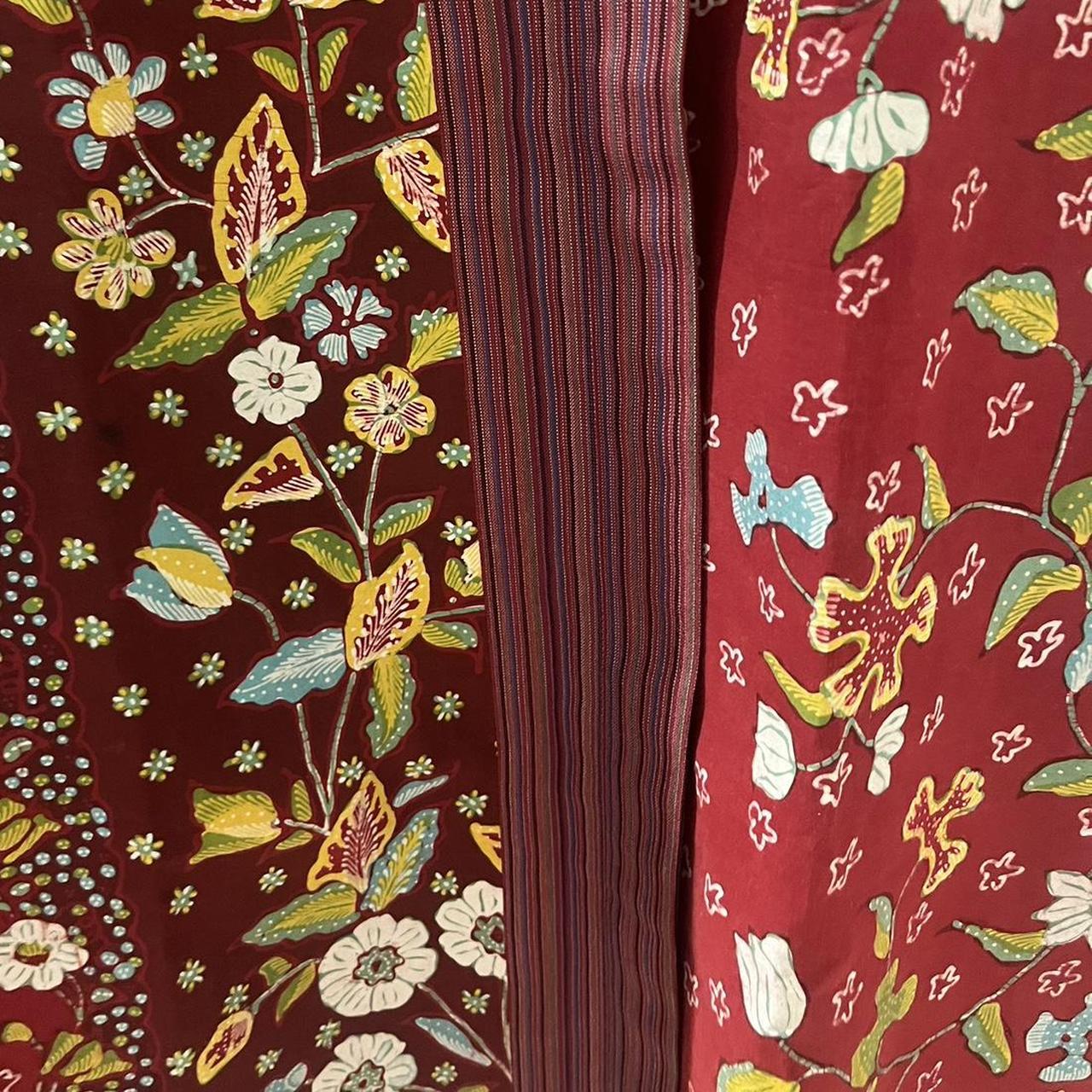 Beautiful handmade red batik dress from Indonesia... - Depop