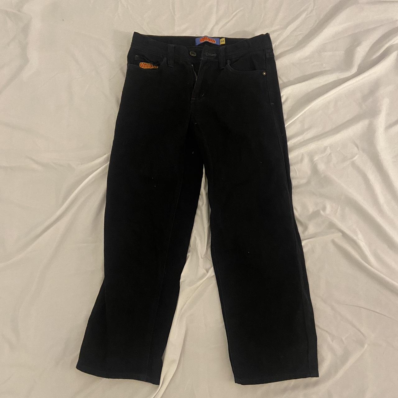 Black empire baggie jeans size 24 - Depop