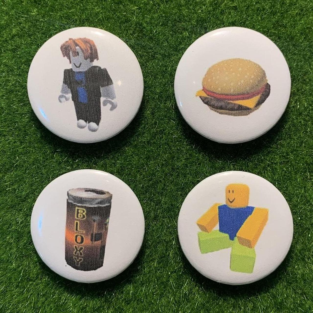 Roblox badge pin set ＊* ★ handmade, badge... | Depop