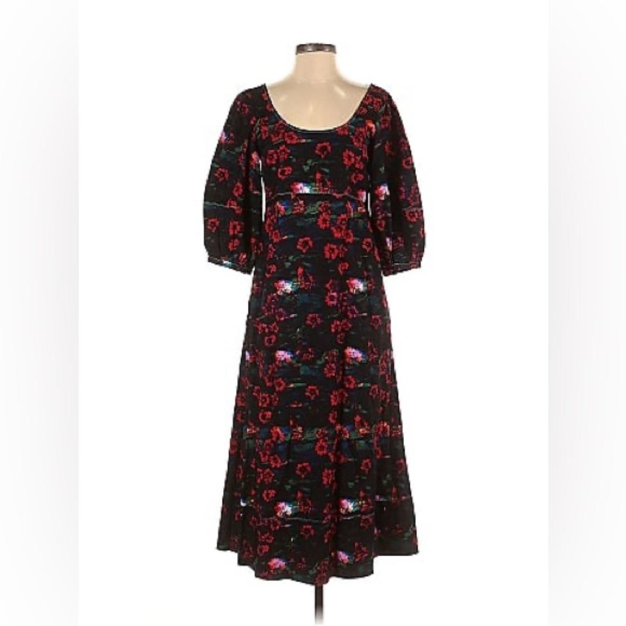 RACHEL COMEY X TARGET Red Floral Print Volume 3/4... - Depop