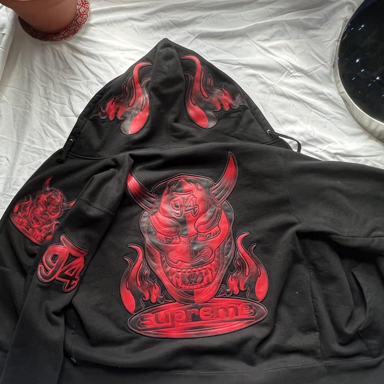Supreme demon zip up very nice peace 8/10 is... - Depop