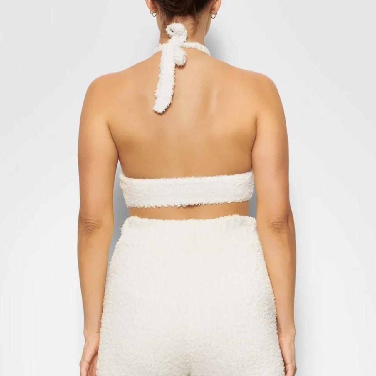 SKIMS cozy knit fluffy halter top Super cozy and... - Depop