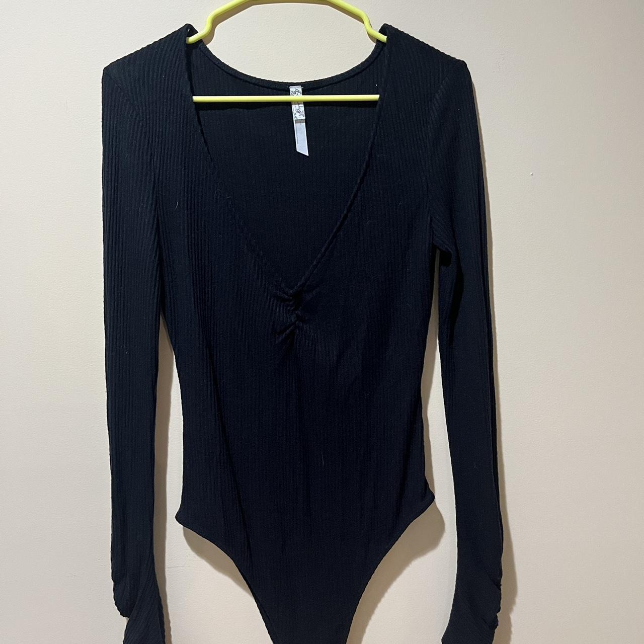 Free People Intimates Ribbed Bodysuit Never Worn/No... - Depop