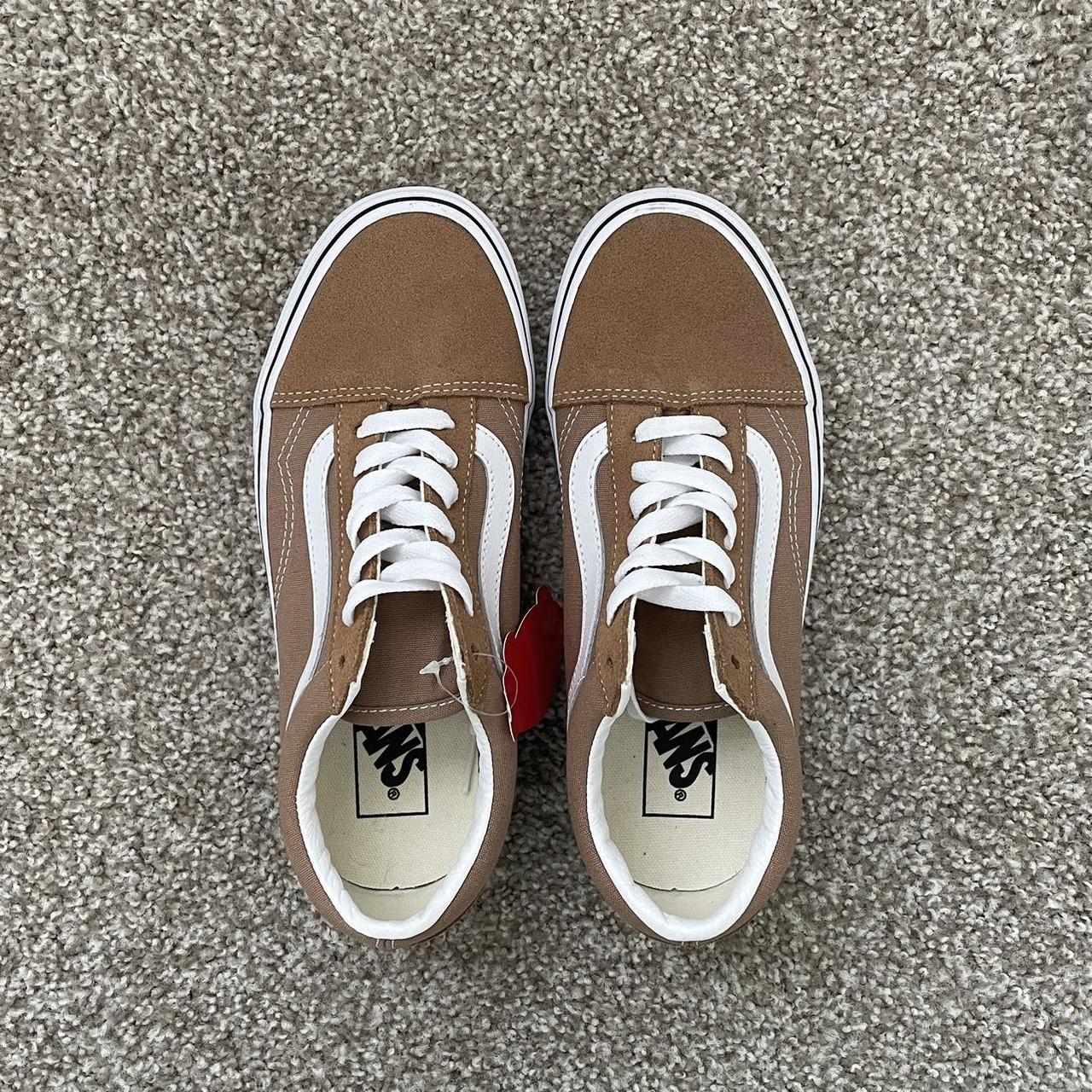 Vans Old Skool Tanwhite Suede Classics Shoe 👟 Depop
