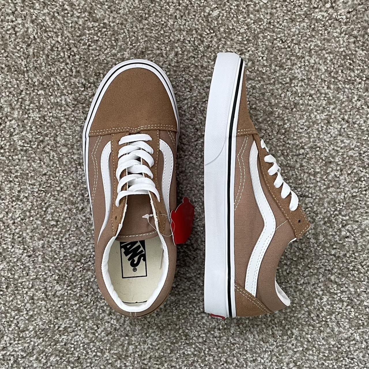 Vans Old Skool Tanwhite Suede Classics Shoe 👟 Depop