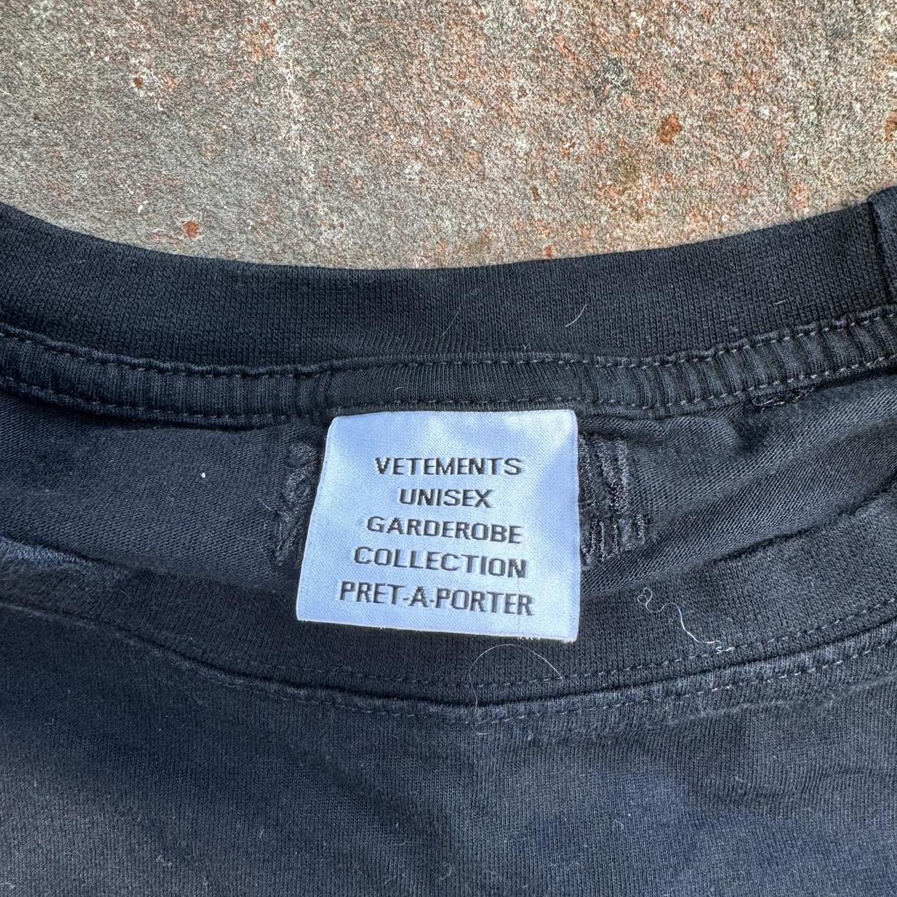 Vetements R rated Adult Entertainment Black Shirt... - Depop