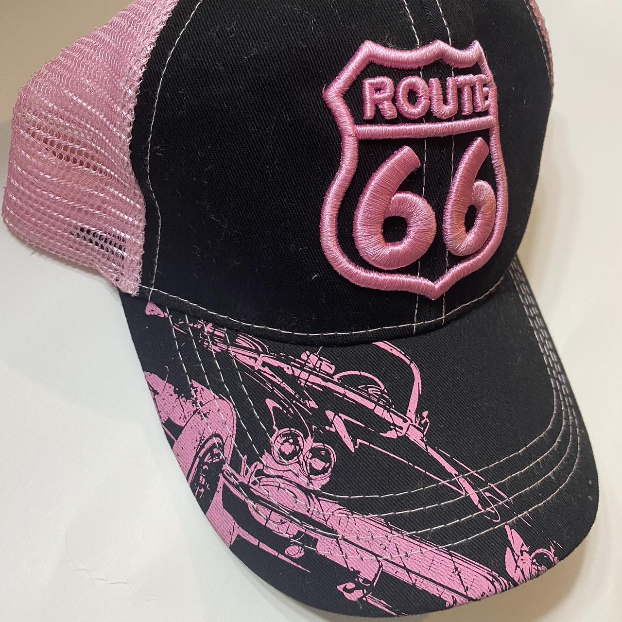 🎀Super cute pink Route 66 snap back ️Reach out if... - Depop