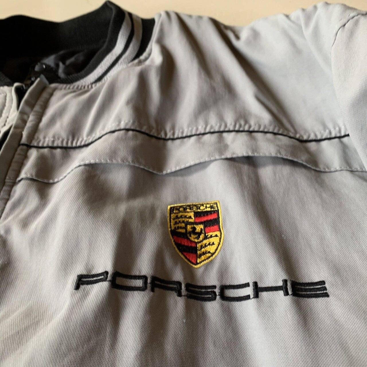Grand Prix Racing Porsche Cotton Jacket / Coat Gray... - Depop