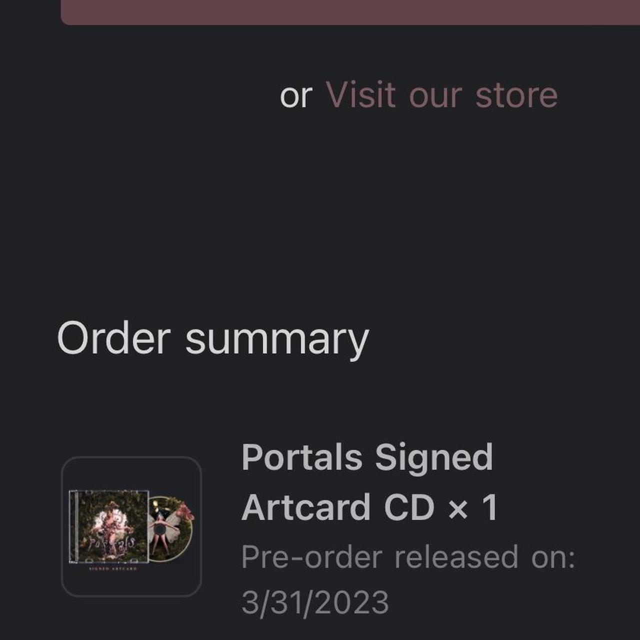 Signed Melanie Martinez Portals CD Case has some... - Depop