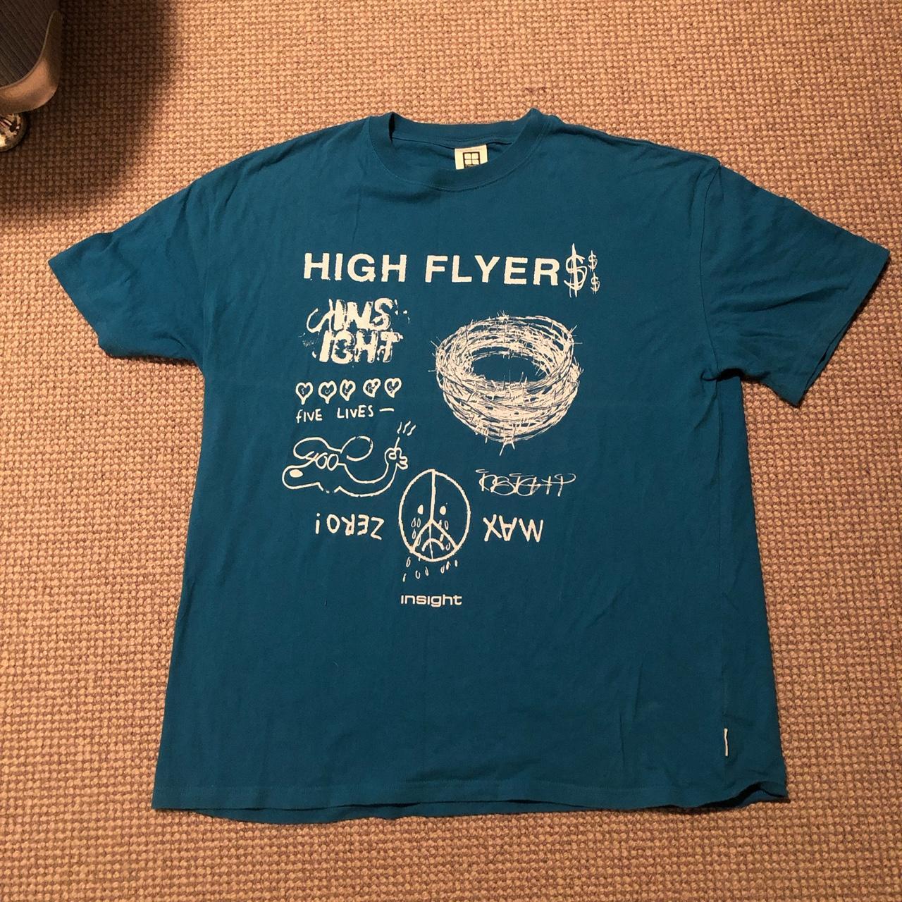 ‘Insight’ - high flyer t-shirt in (aqua) Size XL... - Depop