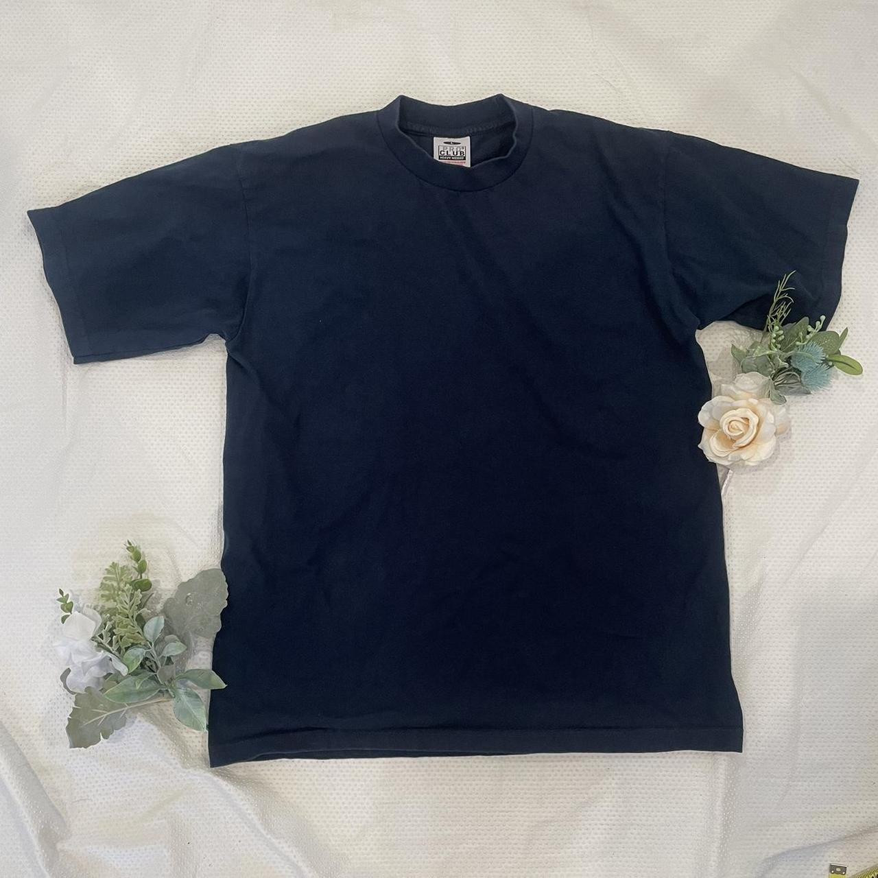 Men’s Pro Club Heavy Weight Navy T-Shirt (Large)... - Depop