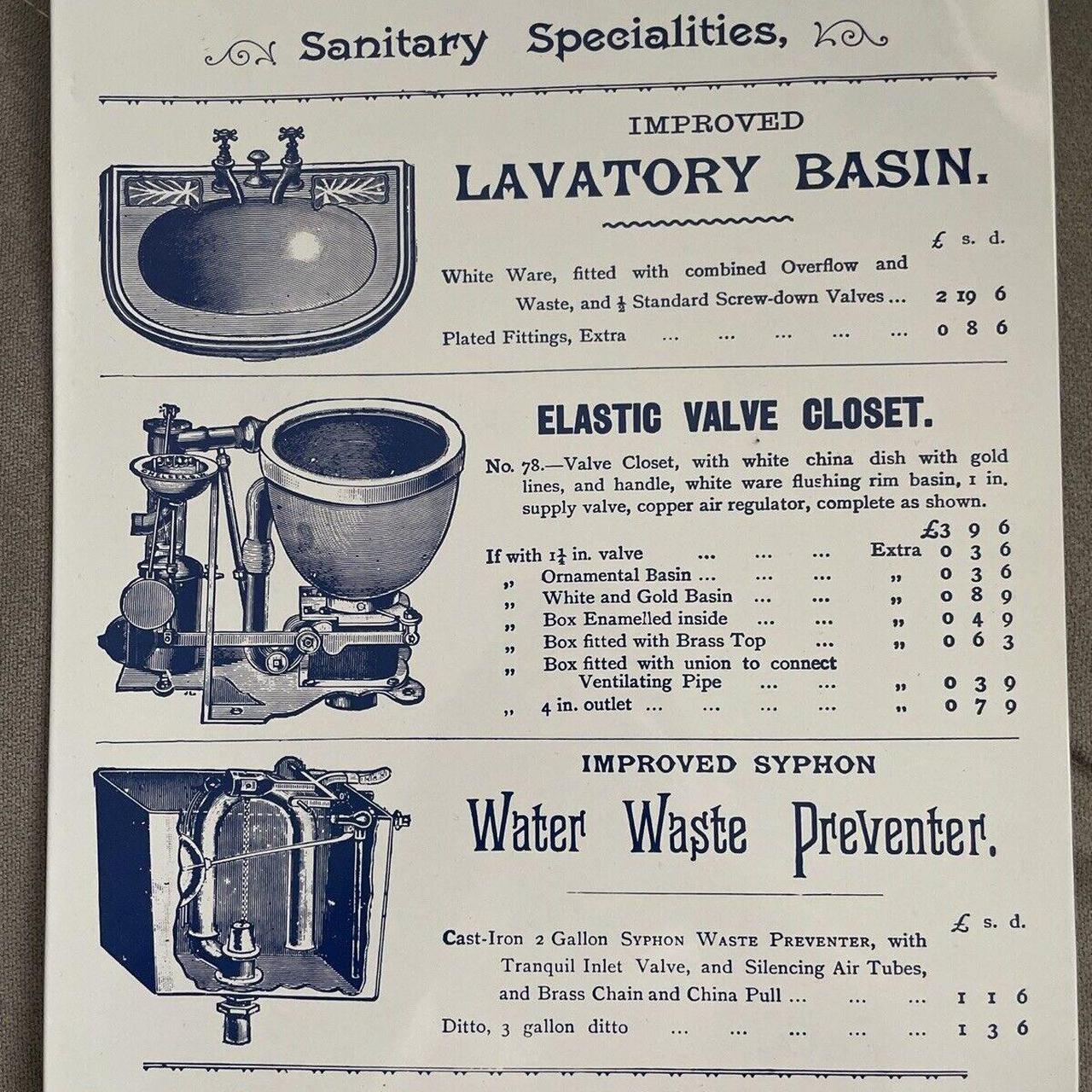 Thomas Crapper & Co’s tin sign 1995 Metal Sign Man... - Depop